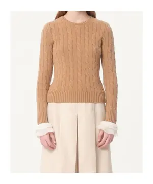 Valentino Garavani Crewneck Long-sleeved Jumper With Ruffled Cuffs