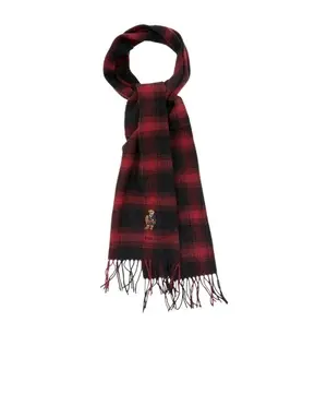 Polo Ralph Lauren Plaid Scarf - Black