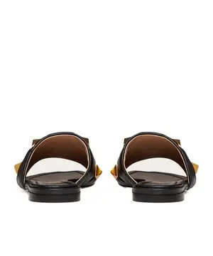 Valentino Garavani Roman Stud Slip-on Sandals - Black