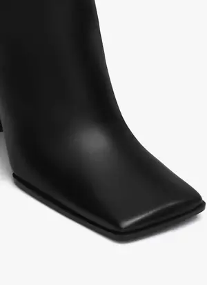 Alaïa Square-toe Ankle Boots With Chunky Heels - Black