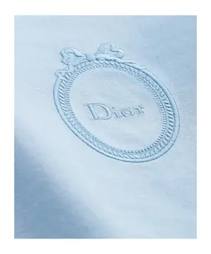 Dior Fitted Embroidered T-shirt - Blue