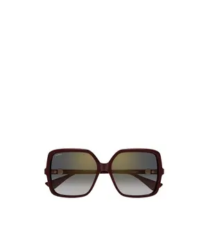 Cartier Square Frame Sunglasses - Brown