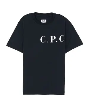 C.P. COMPANY Logo Print Crewneck T-shirt - Black