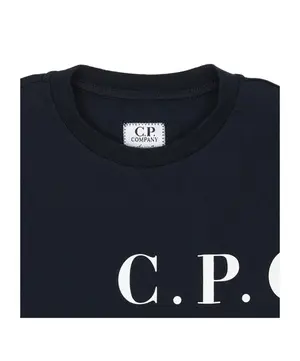 C.P. COMPANY Logo Print Crewneck T-shirt - Black