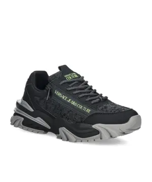 Versace Textured Logo Detail Sneakers