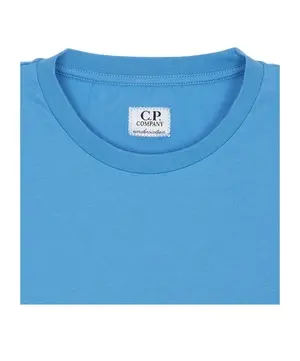 C.P. COMPANY Short-sleeved T-shirt With Logo - Blue