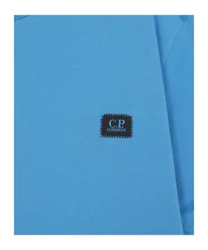 C.P. COMPANY Short-sleeved T-shirt With Logo - Blue