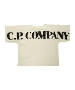 C.P. COMPANY Short Sleeve T-shirt With Logo Print