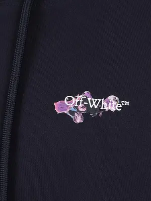Off-White Logo Printed Drawstring Hoodie