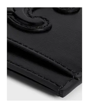 Celine Card Holder Cuir Triomphe In Shiny Calfskin