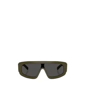 Prada Oversized Geometric-frame Sunglasses - Black