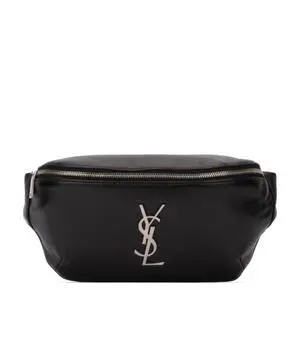 Saint Laurent Cassandre Belt Bag - Black