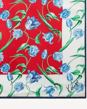 Kenzo Tulip Square Scarf