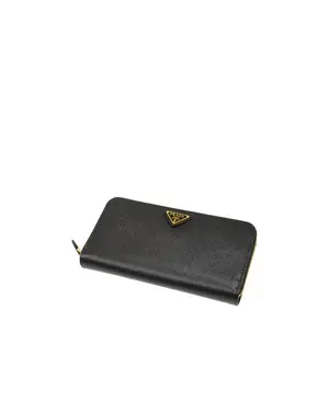 Prada Logo Patch Wallet