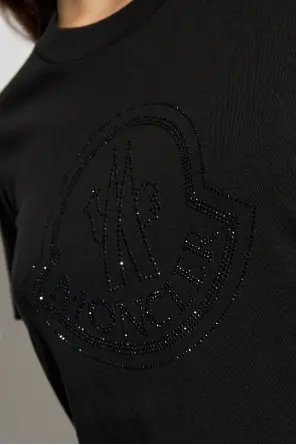 Moncler Logo Embellished Crewneck T-shirt