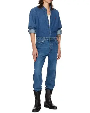 AMI Paris Straight-leg Cropped Jeans