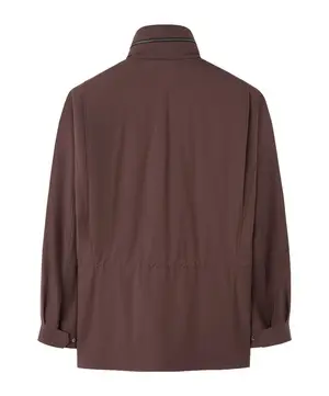 Loro Piana Traveller Jacket With Concealed Hood - Brown