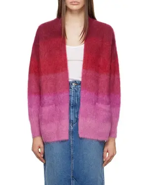 Isabel Marant Étoile Ombré-effect Ribbed-knit Cardigan