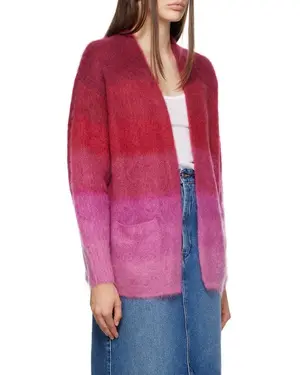 Isabel Marant Étoile Ombré-effect Ribbed-knit Cardigan