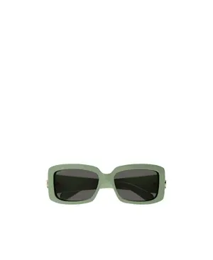 Gucci Rectangular Frame Sunglasses - Green