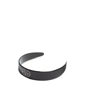 Valentino Garavani Vlogo Signature Embellished Headband