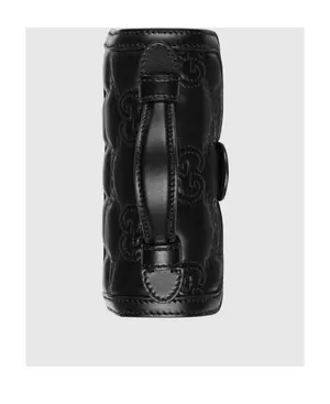 Gucci Gg Debossed Leather Shoulder Bag
