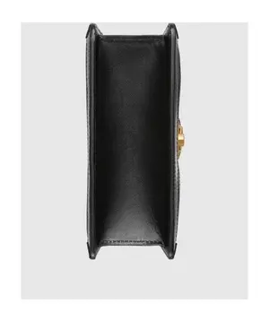 Gucci Gg Debossed Leather Shoulder Bag