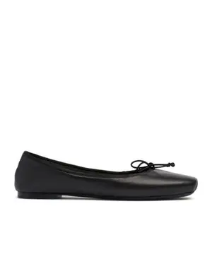 Khaite Charlotte Leather Ballerina Flats