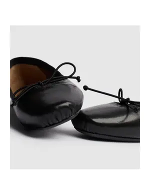 Khaite Charlotte Leather Ballerina Flats