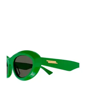 Bottega Veneta Oval Frame Sunglasses