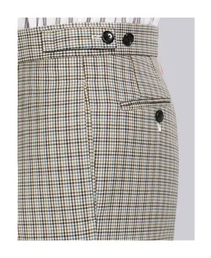 Thom Browne Houndstooth Wool Trousers