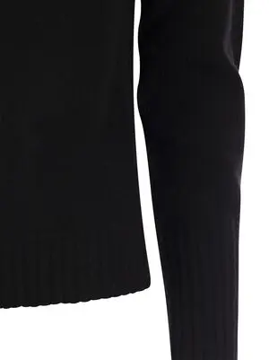 Max Mara Cashmere Turtleneck Sweater With Ribbed Edges