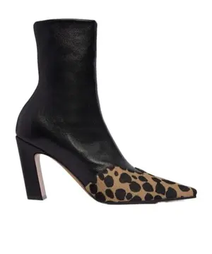 Khaite 85mm Nevada Ankle Boots - Black