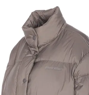 Miu Miu Quilted Stand Collar Jacket - No