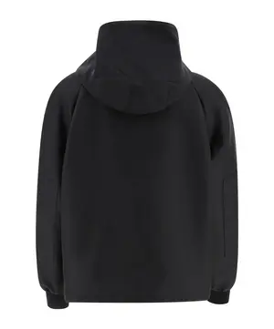 Alexander McQueen Logo Embroidered Hooded Casual Jacket