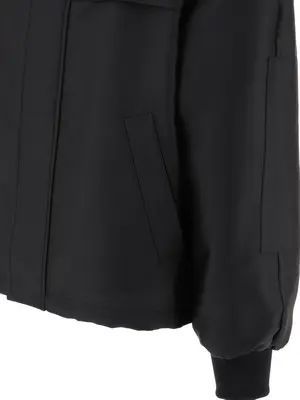 Alexander McQueen Logo Embroidered Hooded Casual Jacket