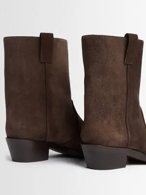 Khaite Jane" Suede Cowboy Boots