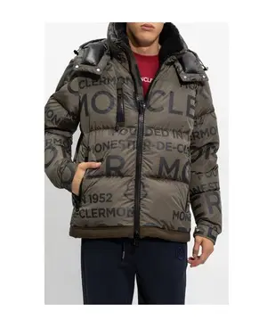 Moncler Logo-print Padded Jacket With Removable Hood