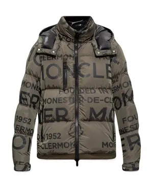 Moncler Logo-print Padded Jacket With Removable Hood