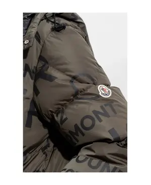 Moncler Logo-print Padded Jacket With Removable Hood