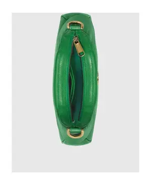 Gucci Aphrodite Shoulder Bag With Double G Logo Plaque - Green