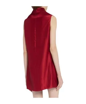 Khaite Daria Viscose Silk Mini Dress - Red