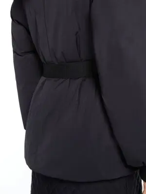 Max Mara Hooded Down Jacket With Belt