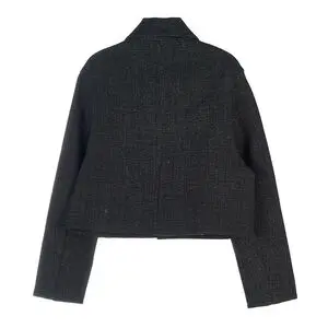 AMI Paris Textured Cropped Jacket