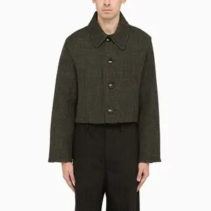 AMI Paris Textured Cropped Jacket