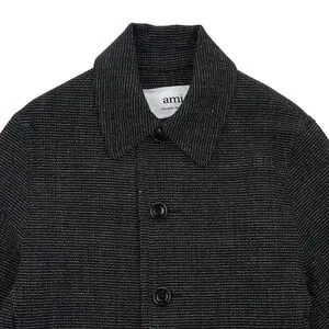 AMI Paris Textured Cropped Jacket