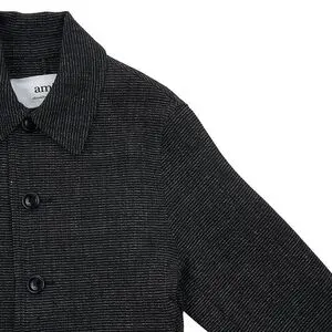 AMI Paris Textured Cropped Jacket