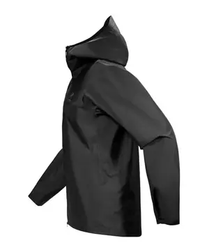 Arc'teryx Textured Zip Hooded Jacket - Black