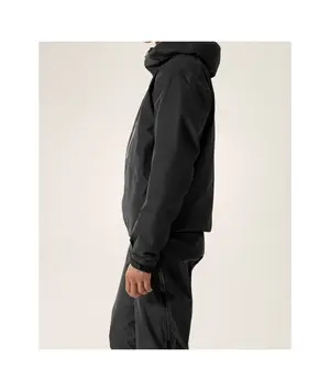 Arc'teryx Textured Zip Hooded Jacket - Black