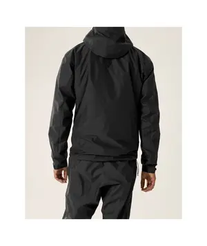 Arc'teryx Textured Zip Hooded Jacket - Black